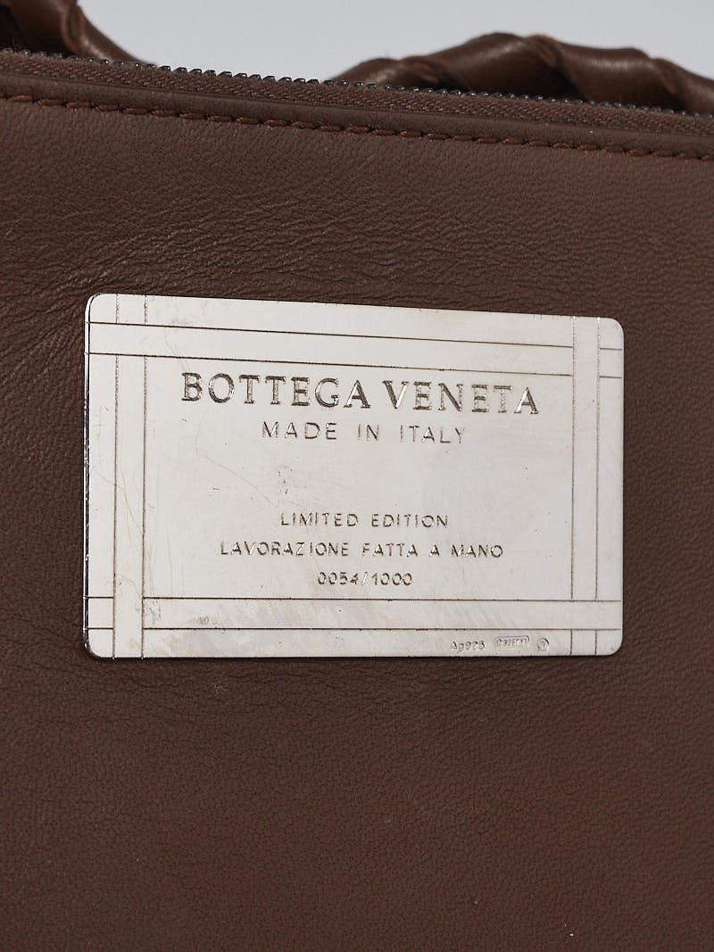 Bottega Veneta Limited Edition Brown Intrecciato Woven Bottega Veneta Limited Edition Brown Intrecciato Woven