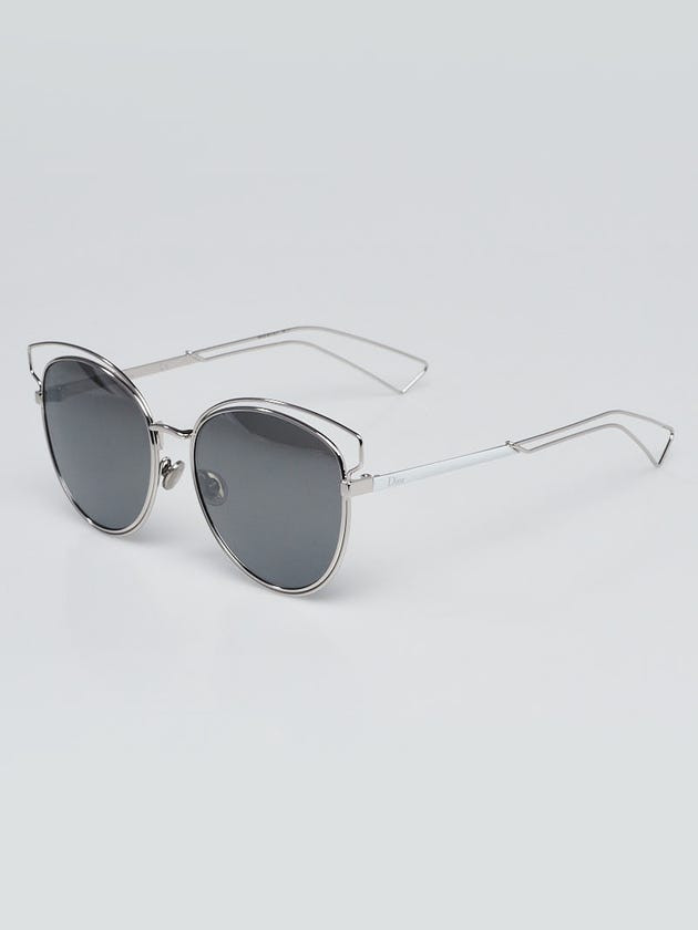 Christian Dior White Acetatemetal Frame Sideral 2 Sunglasses Yoogis