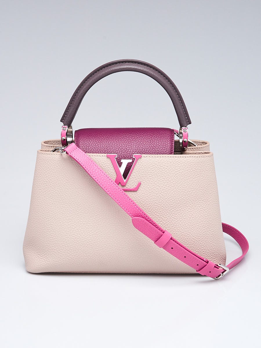 Louis Vuitton Galet/Violet Taurillon Leather Capucines PM Bag | Yoogi's ...