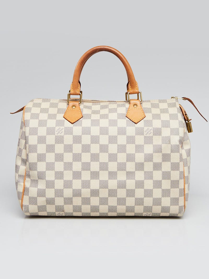 Louis Vuitton Damier Azur Canvas Speedy 30 Bag | Yoogi's Closet