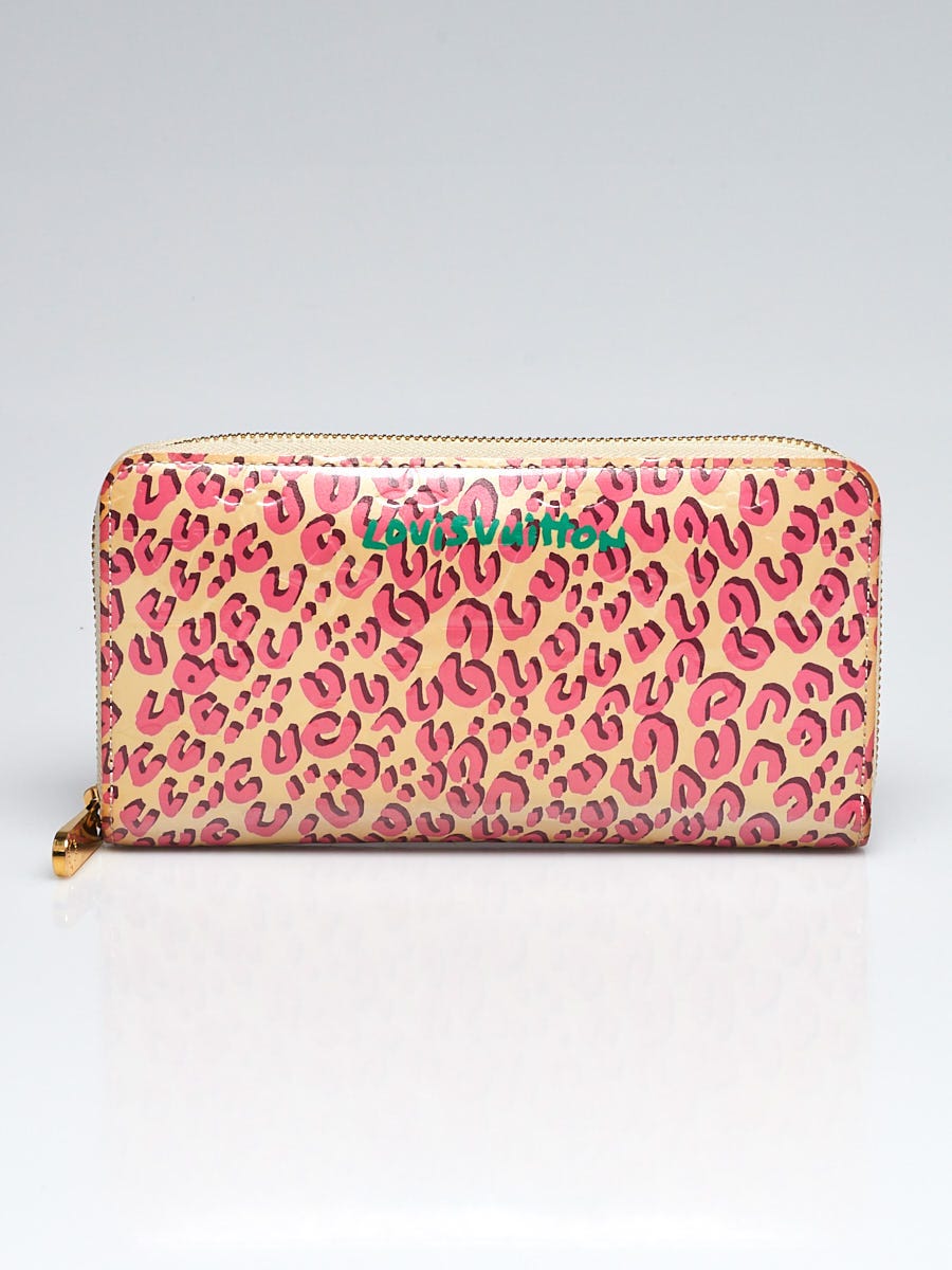 Louis Vuitton Limited Edition Blanc Corail Monogram Vernis Leopard ...