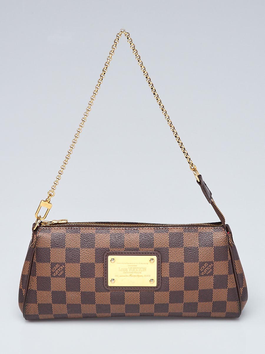 Louis Vuitton Damier Canvas Eva Clutch Bag | Yoogi's Closet