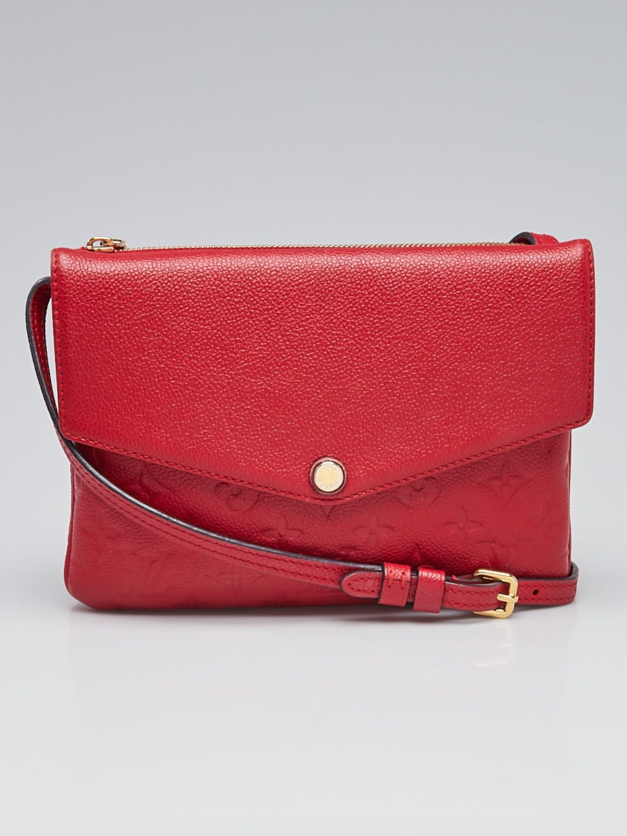 Louis Vuitton Cerise Monogram Empreinte Leather Twice Bag | Yoogi's Closet