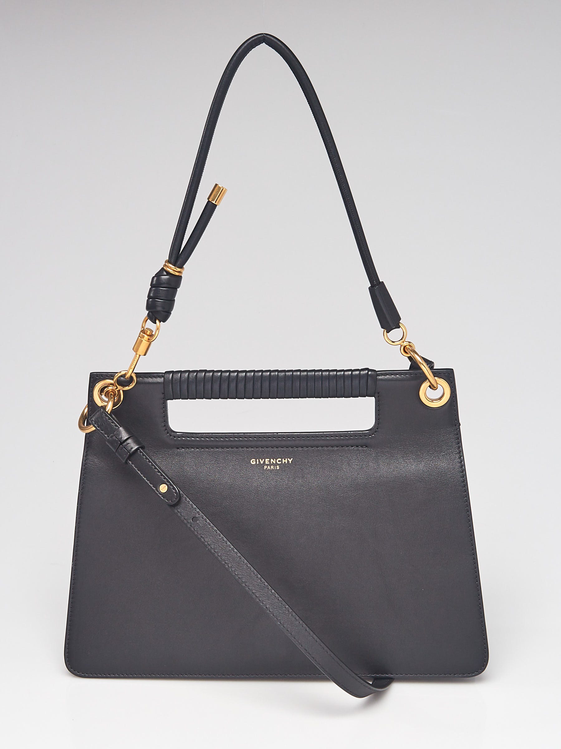 Givenchy Black Leather Medium Whip Bag | Yoogi's Closet