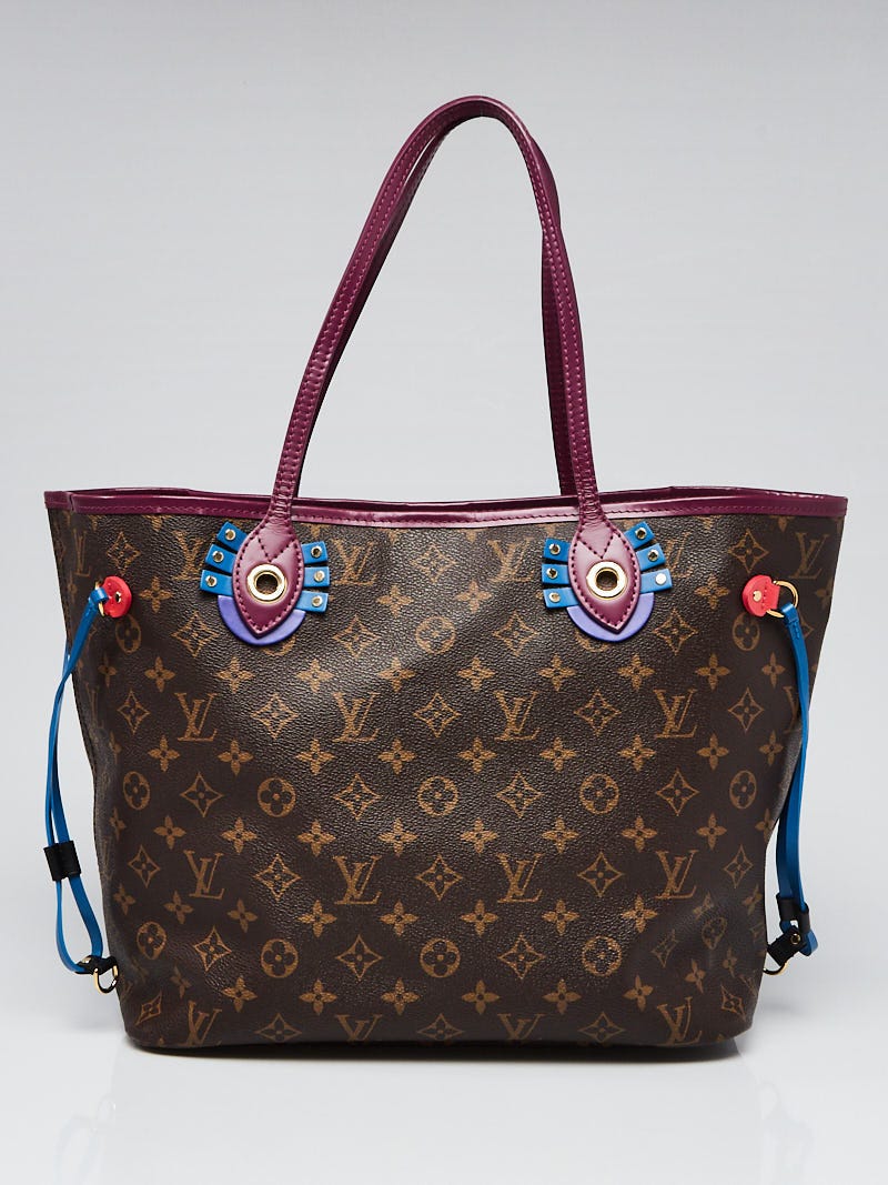 Louis Vuitton Limited Edition Monogram Canvas Totem Neverfull Bag w/o ...