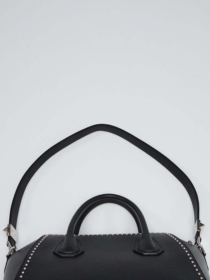 Givenchy Black Studded Calfskin Leather Small Antigona Bag Givenchy Black Studded Calfskin Leather Small Antigona Bag