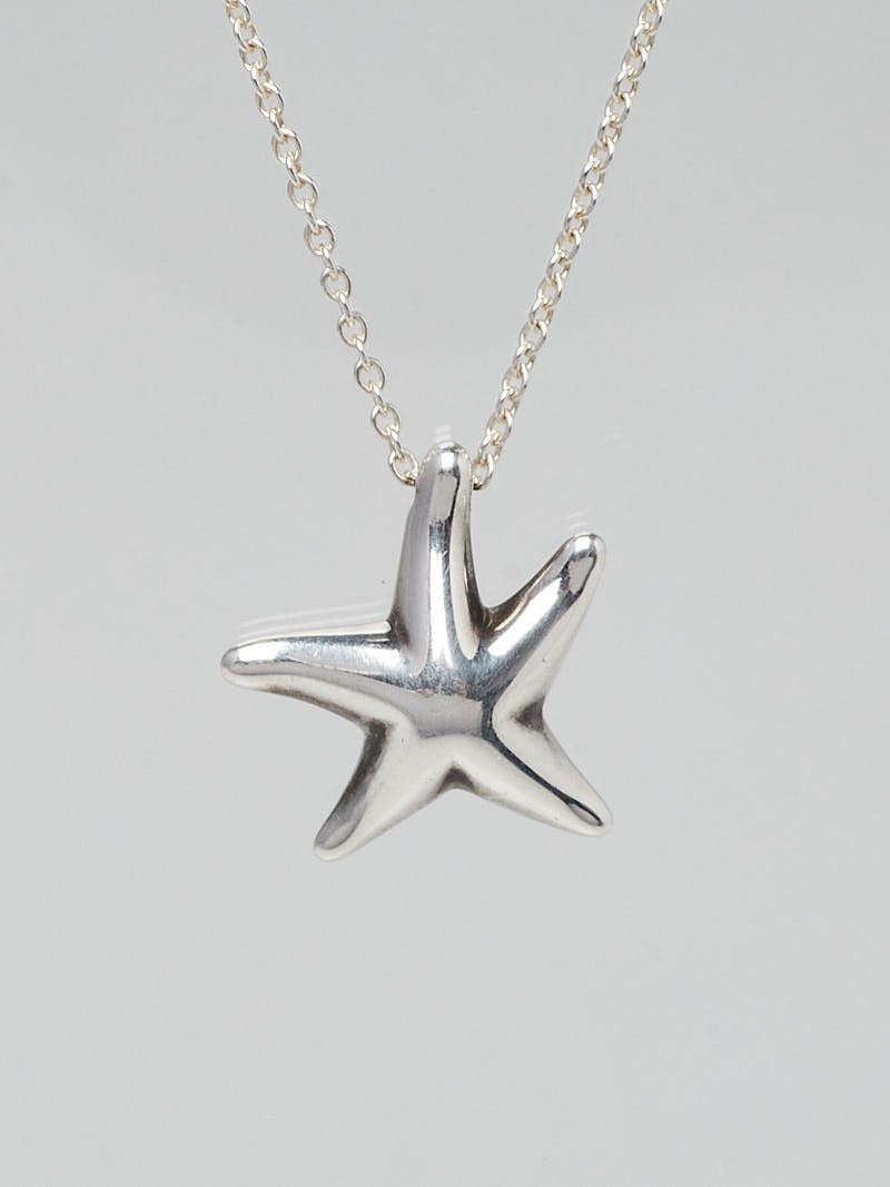 Tiffany & Co. Sterling Silver Elsa Peretti Starfish Pendant Necklace ...