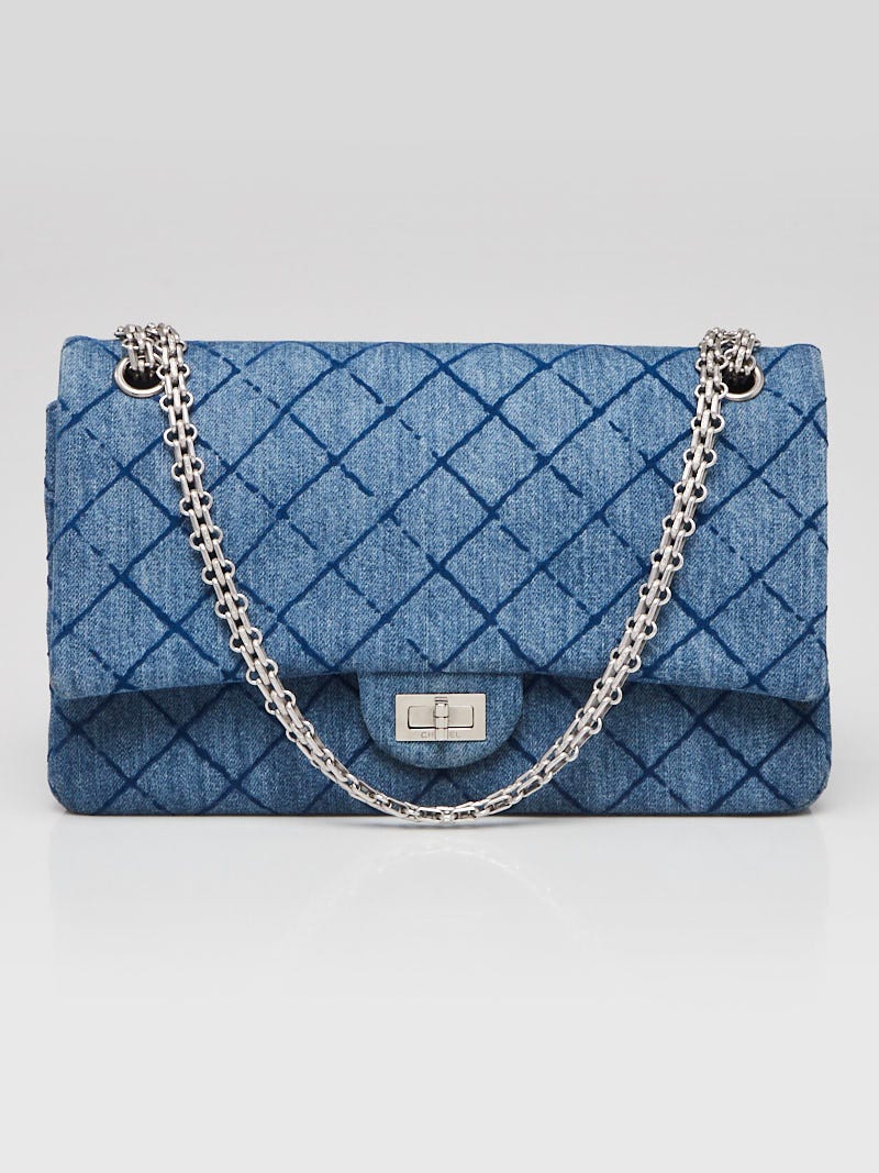 Chanel Blue Denim 2.55 Reissue Classic 226 Flap Bag | Yoogi's Closet