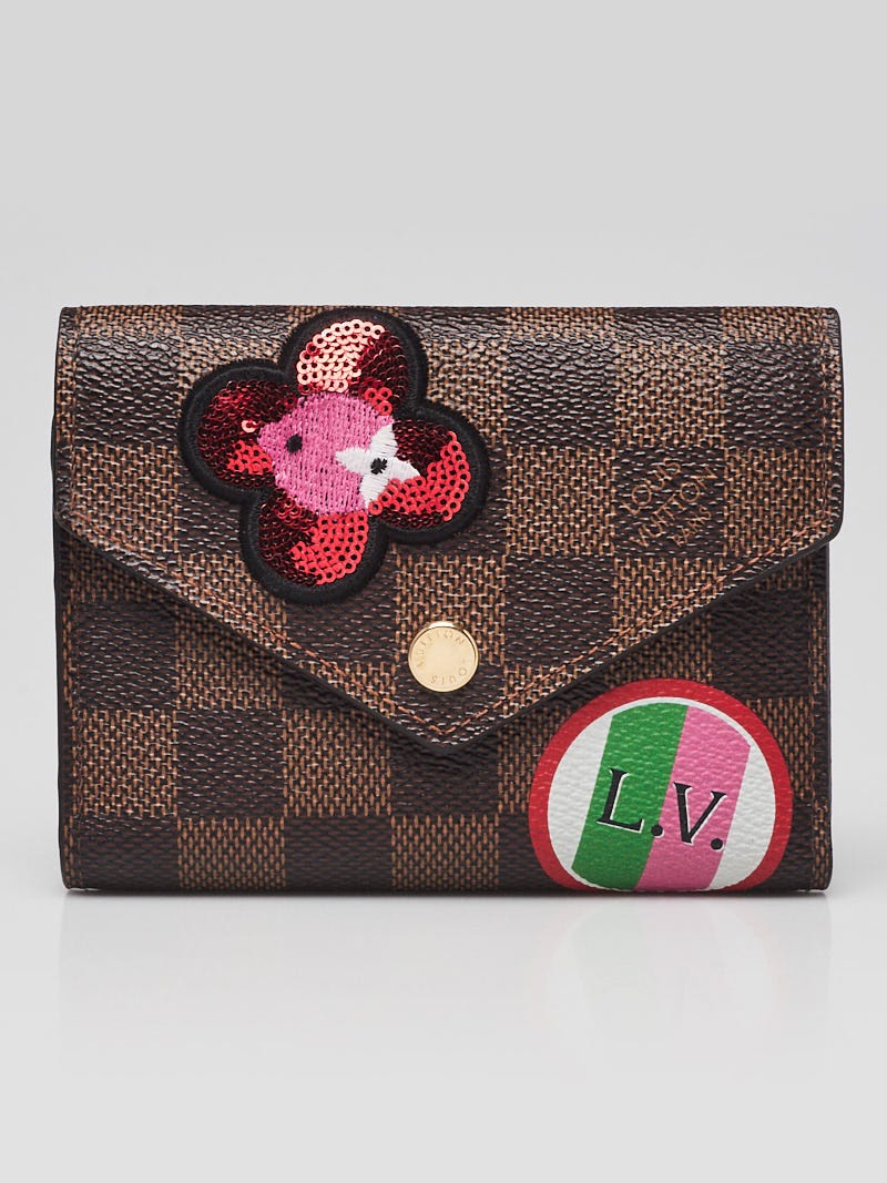Louis Vuitton Damier Canvas Patches Victorine Wallet | Yoogi's Closet