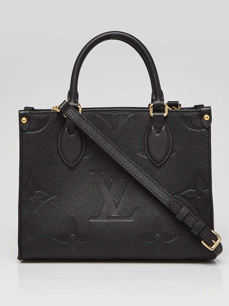 Louis Vuitton Black Monogram Giant Empreinte Leather Onthego PM Tote Bag | Yoogi's Closet