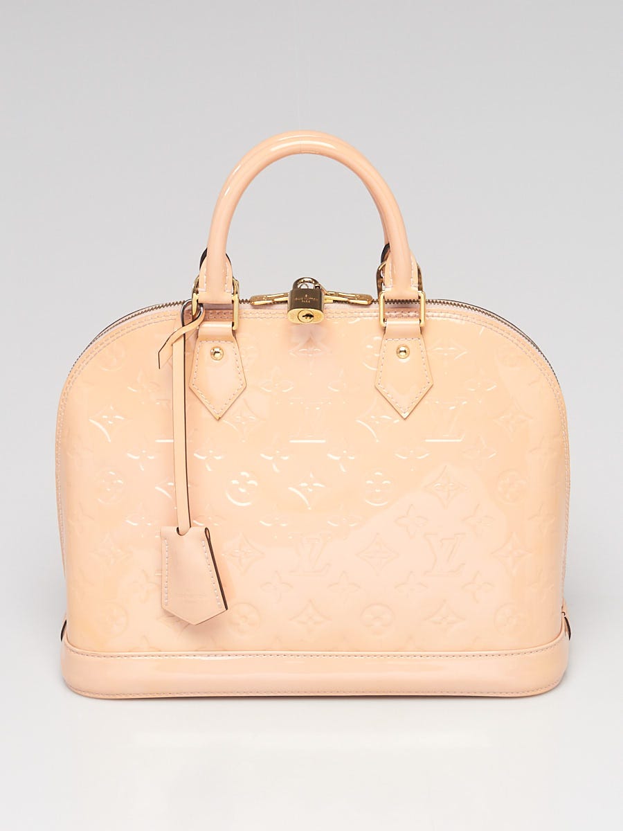 Louis Vuitton Rose Angelique Monogram Vernis Alma PM Bag | Yoogi's Closet