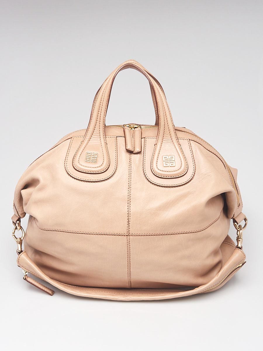 Givenchy Beige Lambskin Leather Large Nightingale Bag | Yoogi's Closet