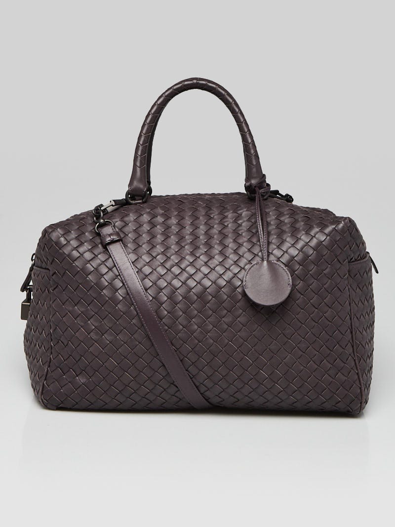Bottega Veneta Purple Intrecciato Woven Nappa Leather New Bottega Veneta Purple Intrecciato Woven Nappa Leather New