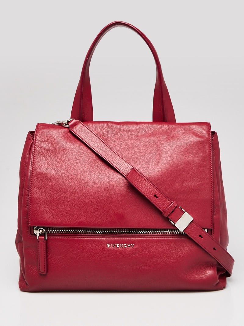 Givenchy Red Leather Pandora Pure Medium Bag | Yoogi's Closet