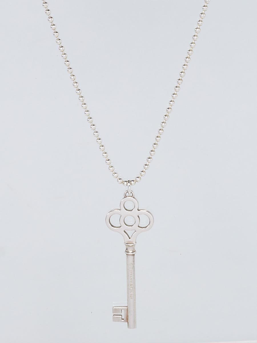 Tiffany & Co. Sterling Silver Key Pendant Necklace | Yoogi's Closet
