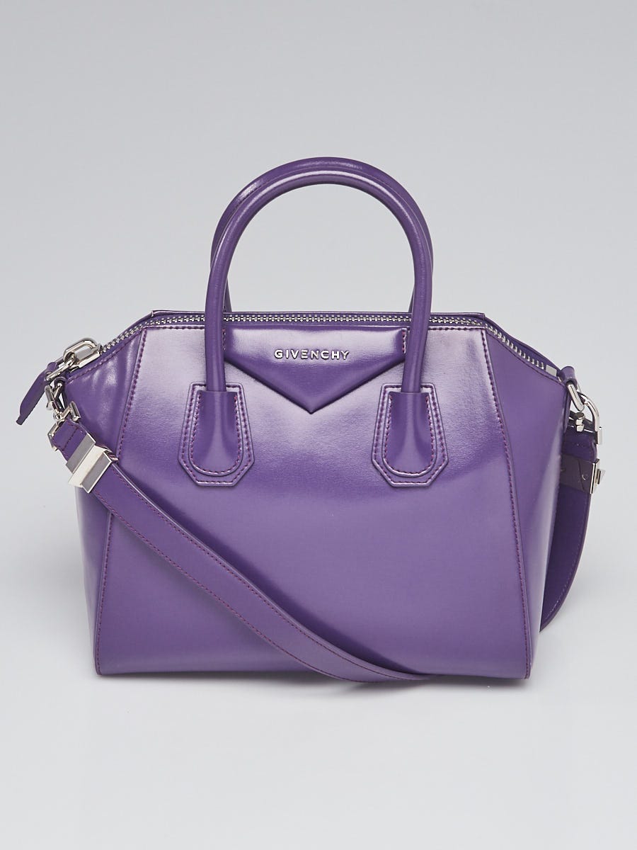 Givenchy Purple Smooth Leather Small Antigona Bag | Yoogi's Closet