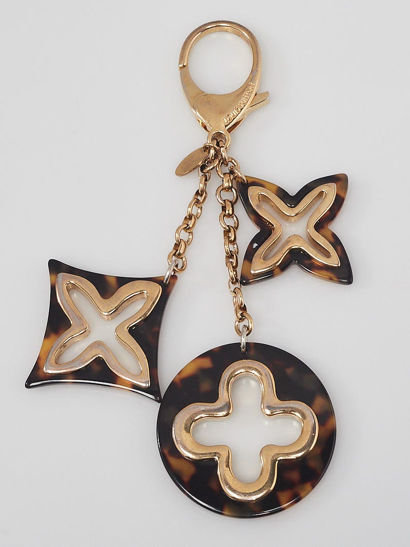 Louis Vuitton Tortoise Shell Resin Insolence Key Holder and Bag Charm ...
