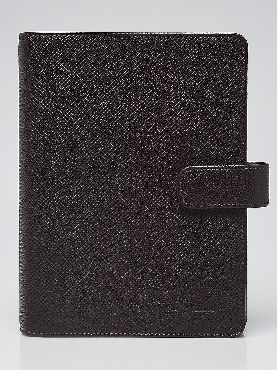 Louis Vuitton Burgundy Taiga Leather Medium Ring Agenda/Notebook Cover ...