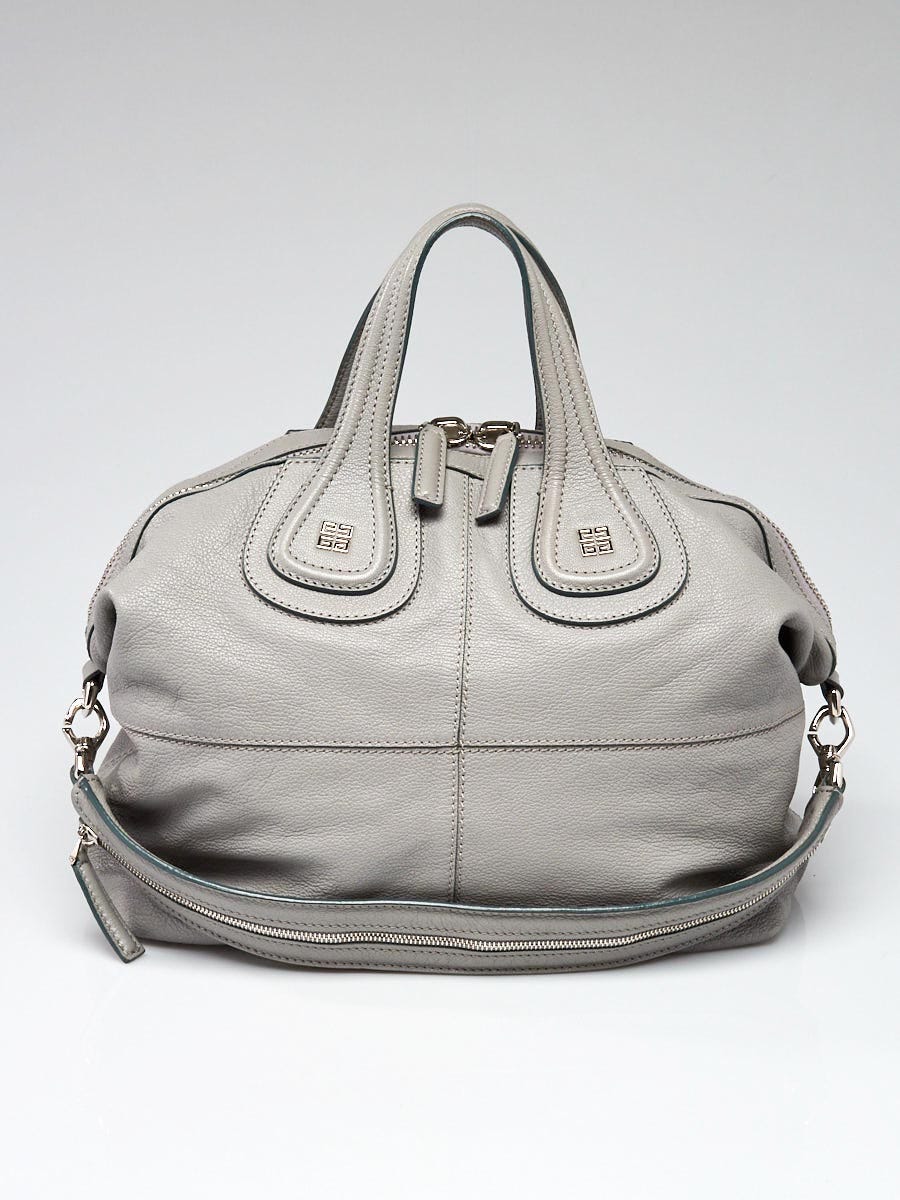 Givenchy Grey Goatskin Leather Medium Nightingale Bag | Yoogi's Closet