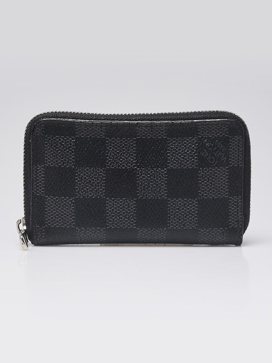 Louis Vuitton Damier Graphite Canvas Zippy Vertical Coin Purse | Yoogi ...