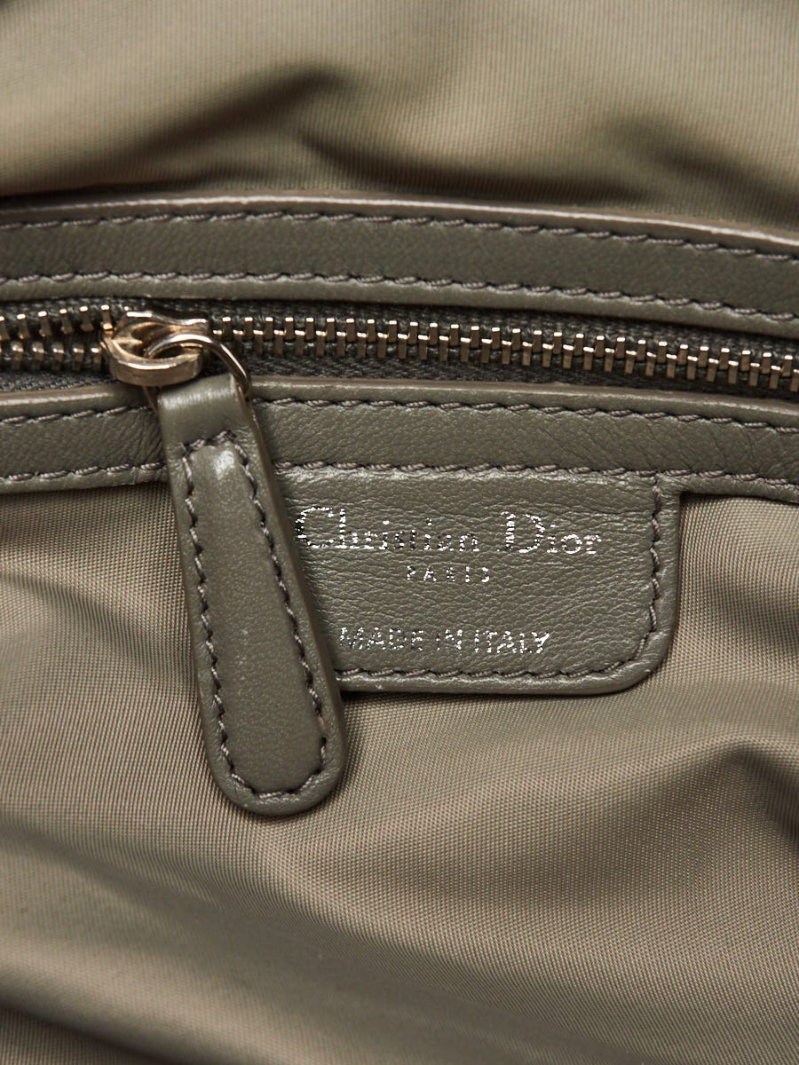 Christian Dior Grey Cannage Quilted Satin Charming Lock Christian Dior Grey Cannage Quilted Satin Charming Lock