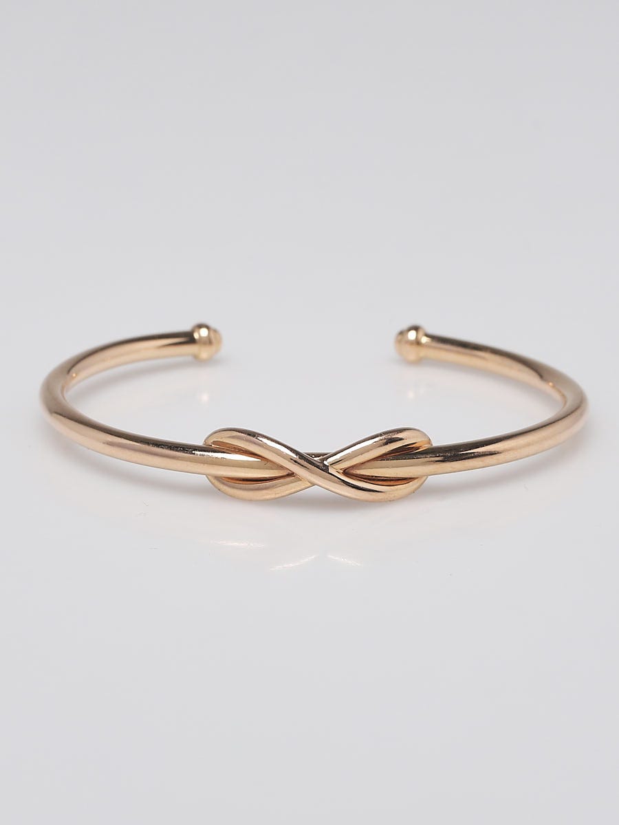 Tiffany & Co. 18k Rose Gold Infinity Cuff Bracelet | Yoogi's Closet