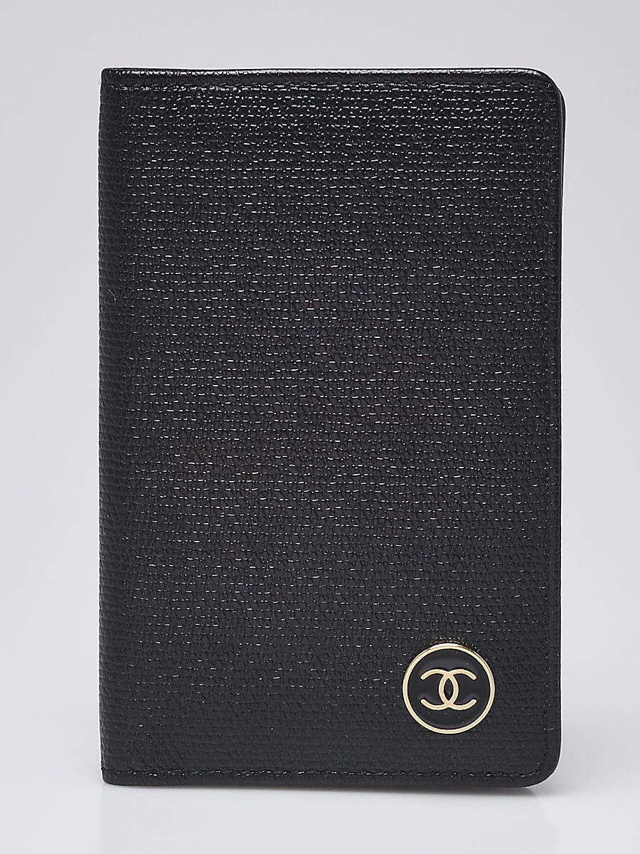Chanel Black Caviar Leather Card Case and ID Holder | Yoogi's Closet