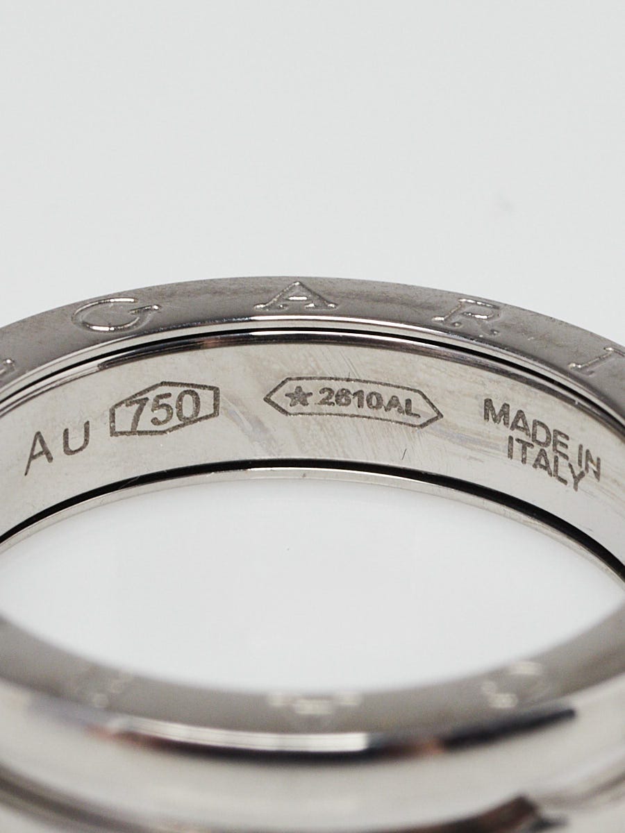 Bvlgari 18k White Gold B.Zero1 1-band Ring Size 8/57 Bvlgari 18k White Gold B.Zero1 1-band Ring Size 8/57