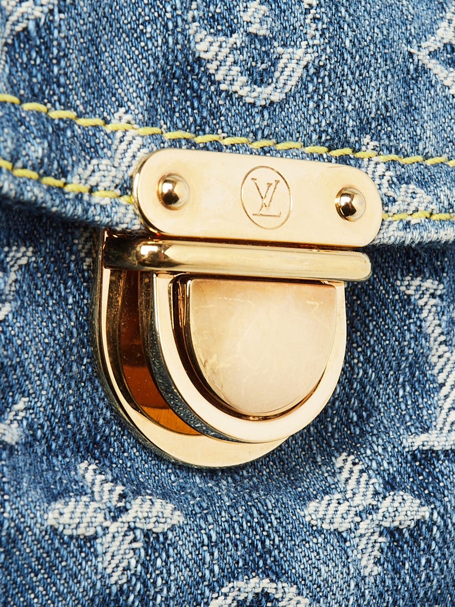 Louis Vuitton Blue Denim Monogram Denim Baggy GM Bag Louis Vuitton Blue Denim Monogram Denim Baggy GM Bag