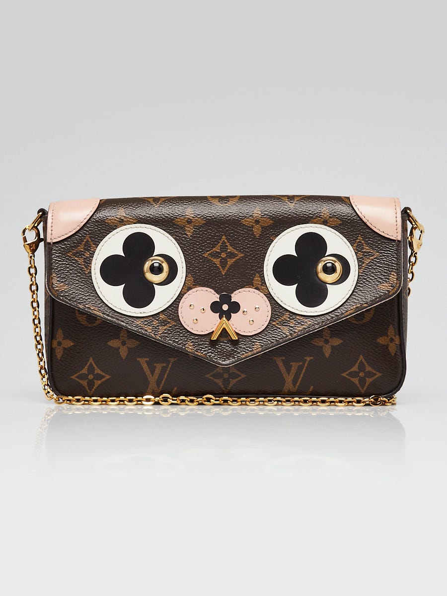 Louis Vuitton Limited Edition Monogram Canvas Valentine Dog Pochette ...