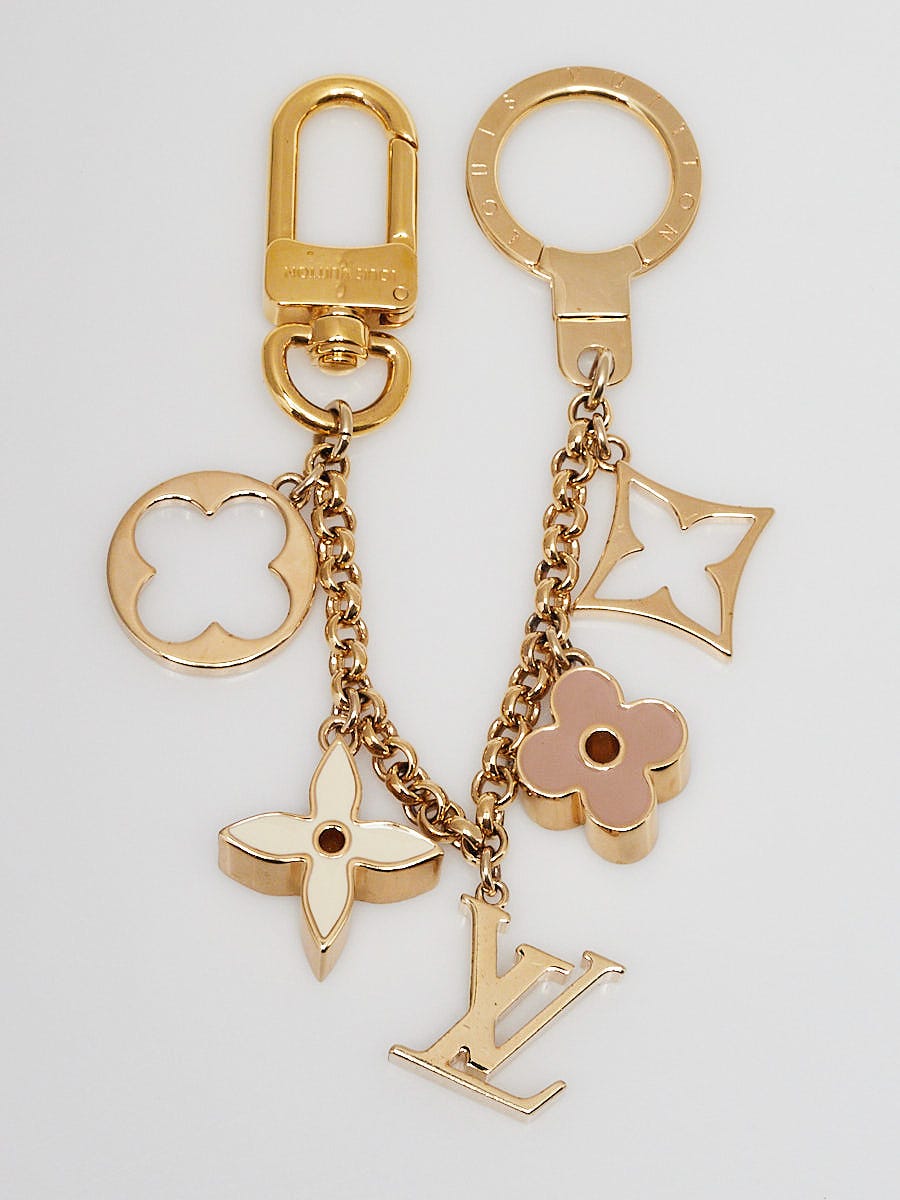 Louis Vuitton Fleur de Monogram Chain Key Holder and Bag Charm | Yoogi ...