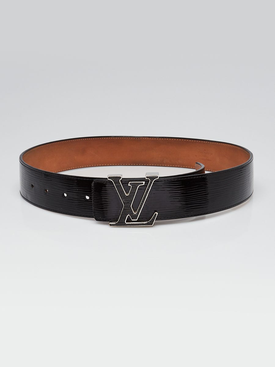 Louis Vuitton Black Electric Epi Leather Initiales Belt | Yoogi's Closet