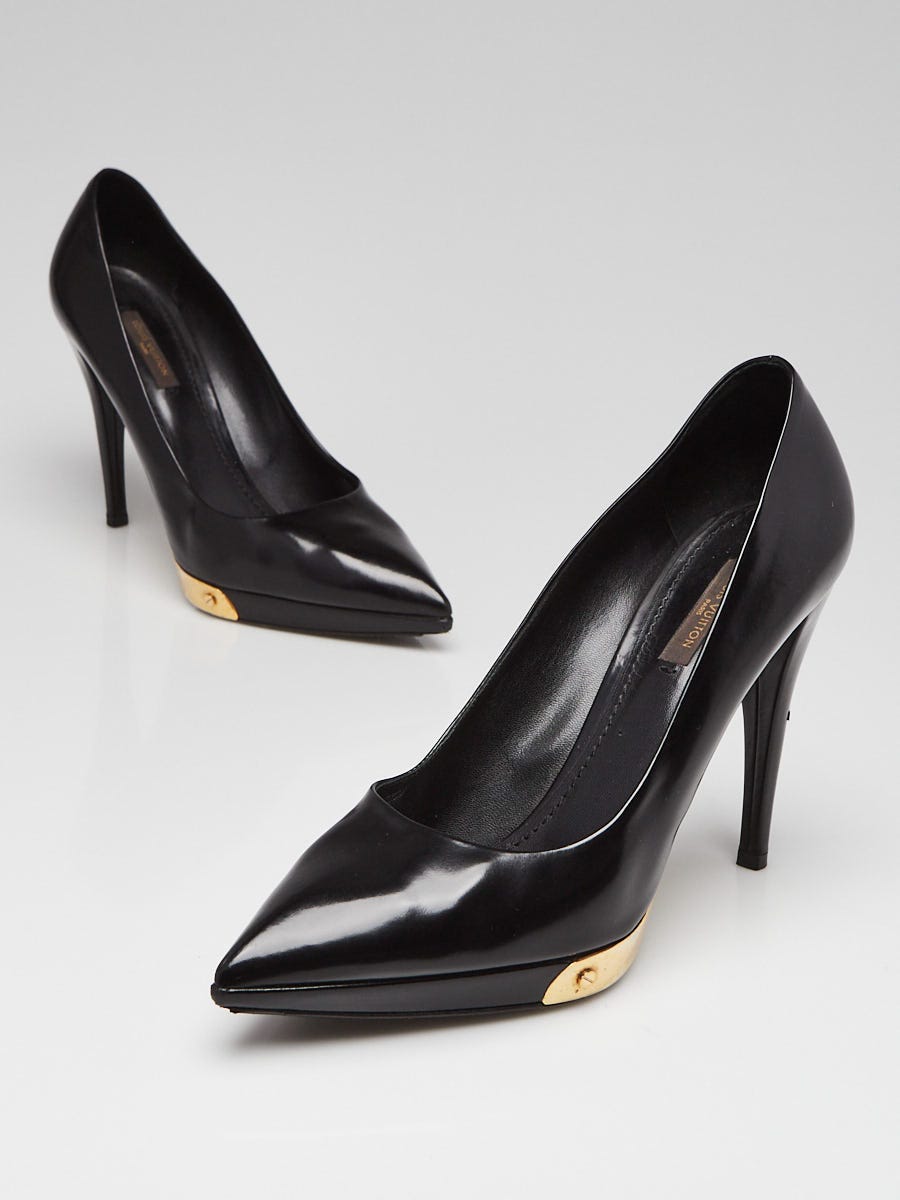Louis Vuitton Black Glossy Leather Sensual Pumps Size 8.5/39 | Yoogi's ...