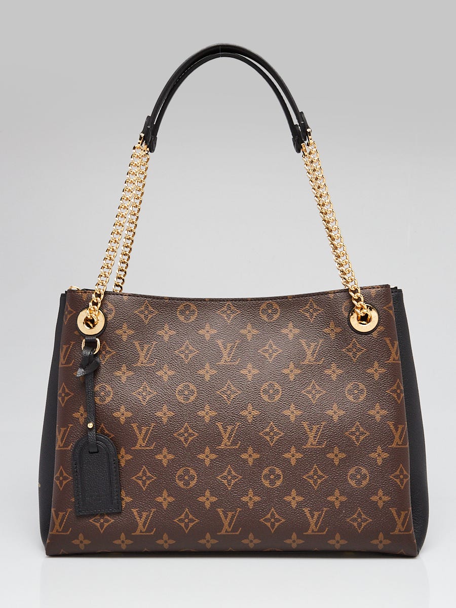 Louis Vuitton Black Monogram Canvas Leather Surene MM Bag | Yoogi's Closet