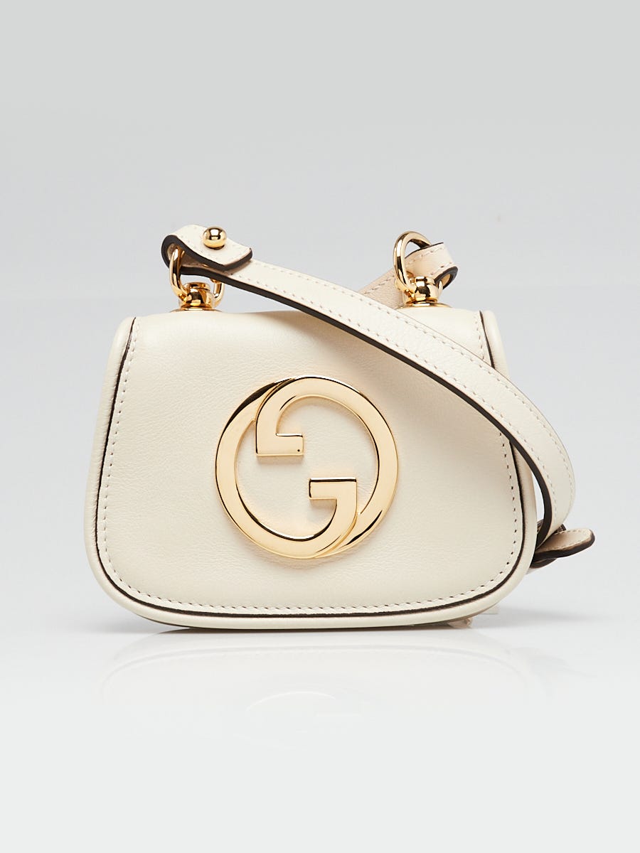 Gucci White Leather Blondie Mini Crossbody Bag | Yoogi's Closet