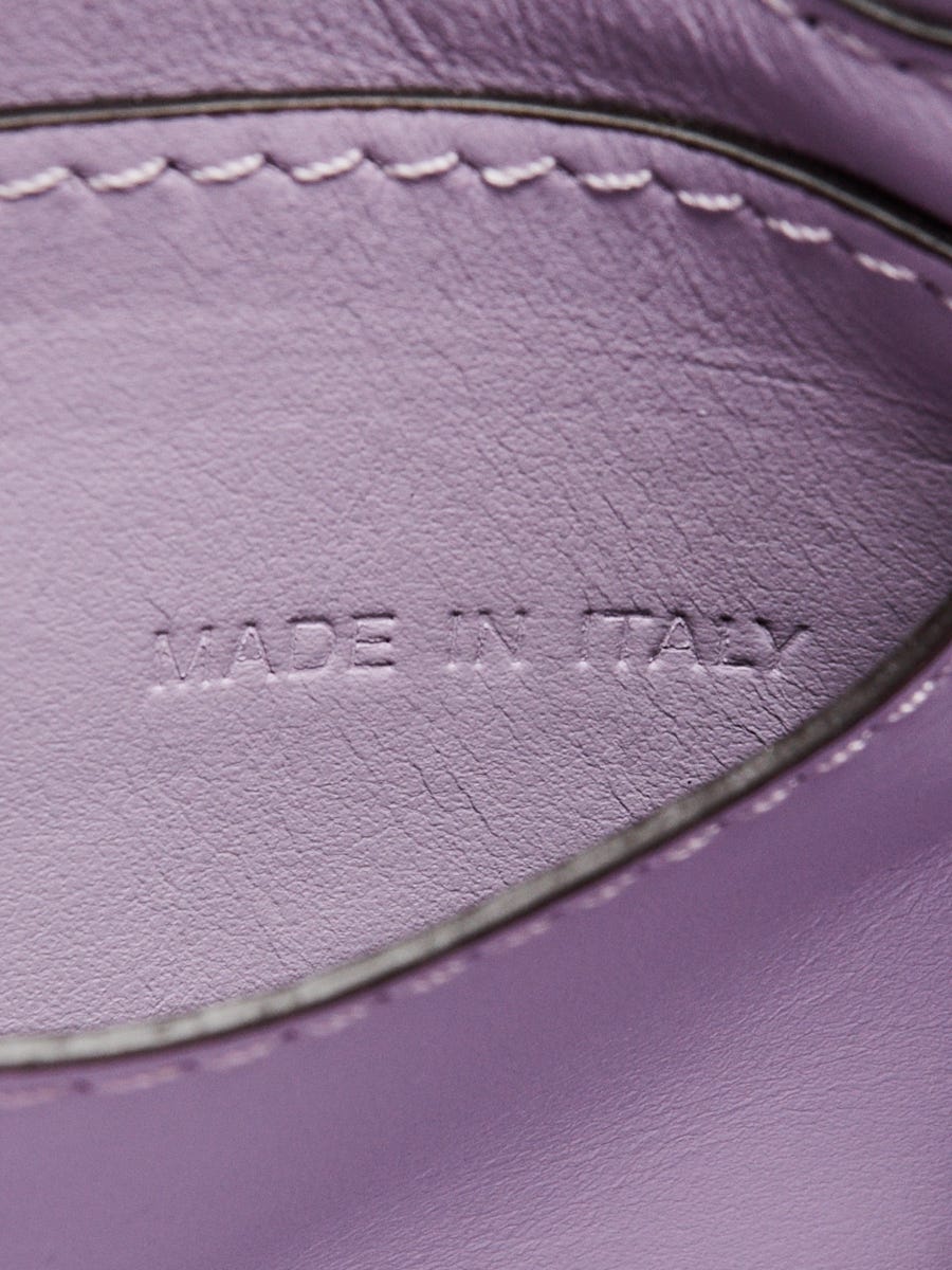 Fendi Dusty Lavendar FF Embossed Leather Small Peekaboo Fendi Dusty Lavendar FF Embossed Leather Small Peekaboo