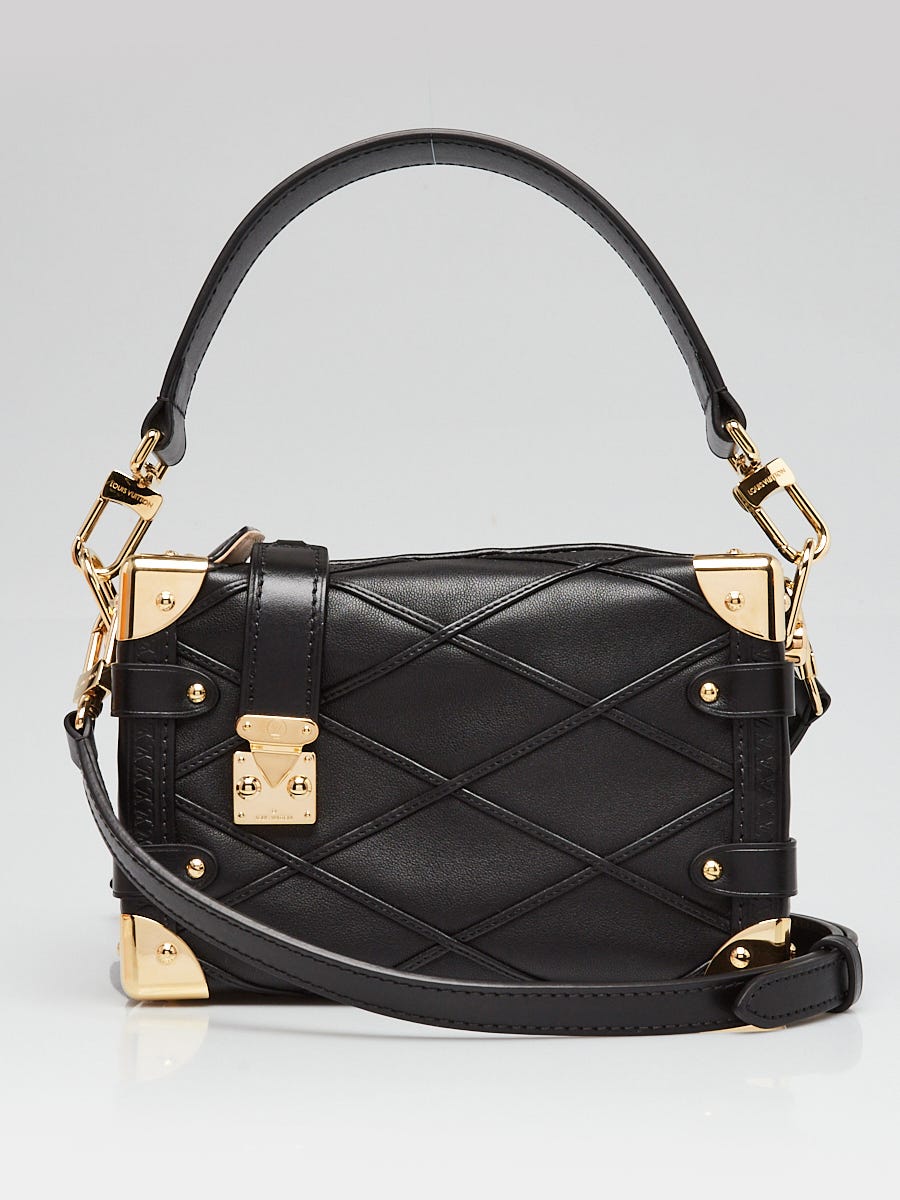 Louis Vuitton Black Malletage Quilted Leather Side Trunk Bag | Yoogi's ...