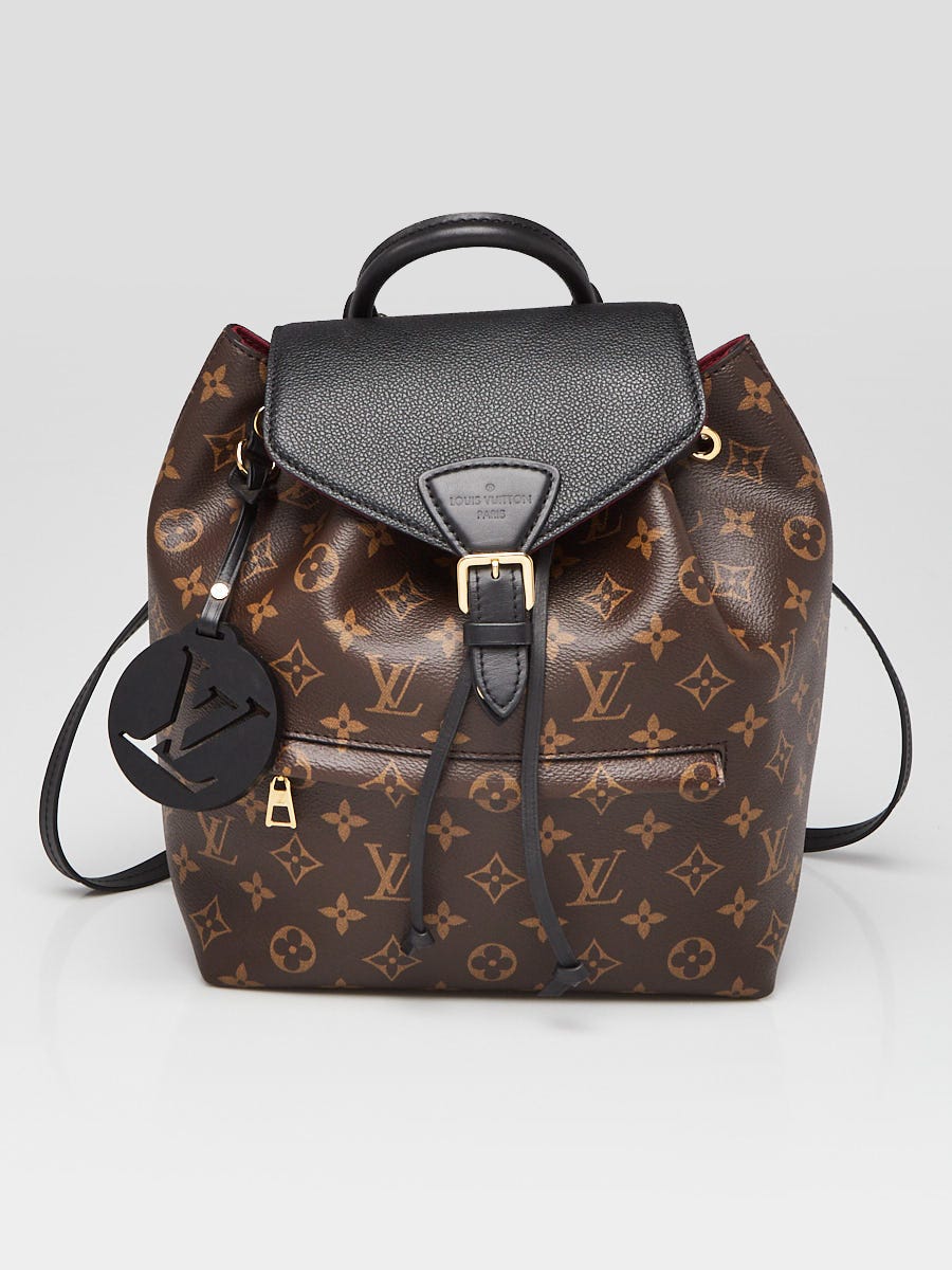 Louis Vuitton Black Monogram Canvas Montsouris MM NM Backpack Bag ...