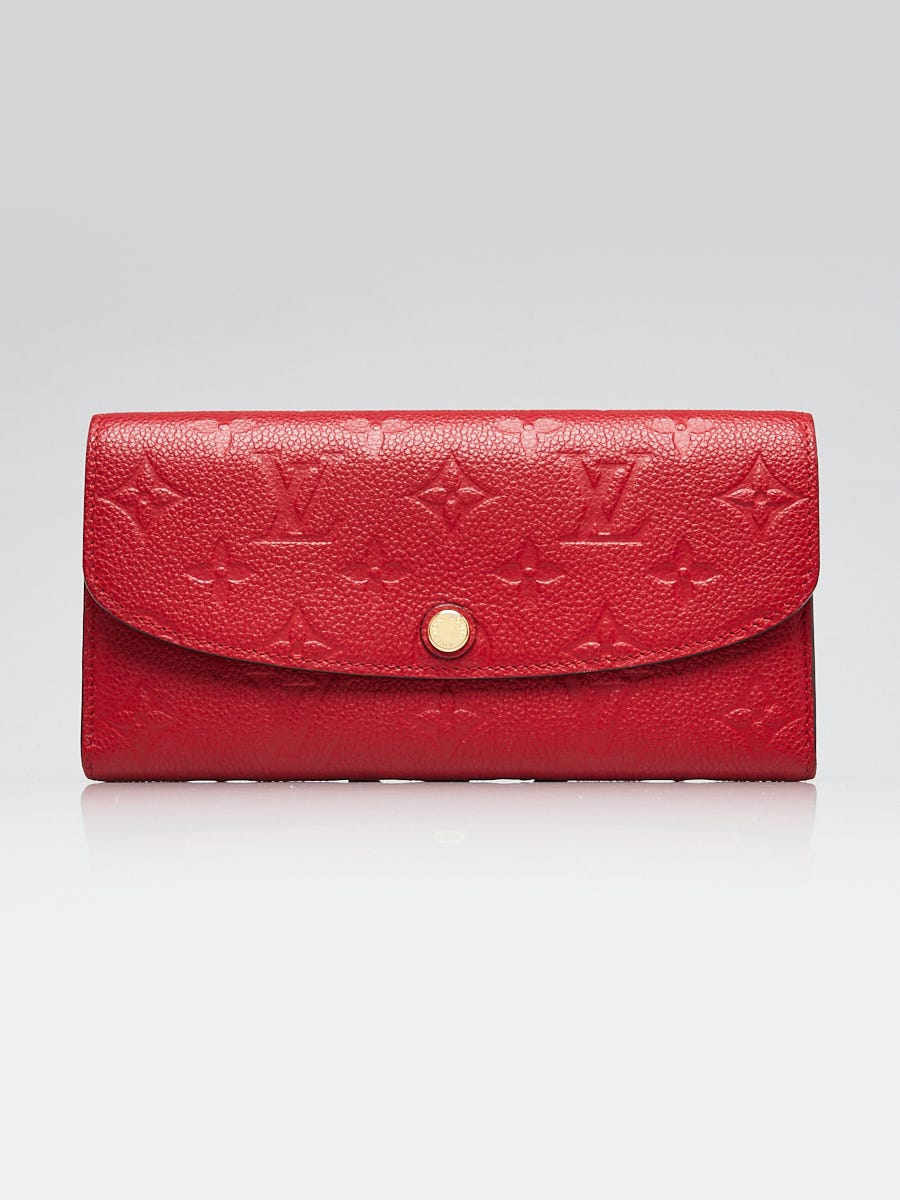 Louis Vuitton Cerise Monogram Empreinte Leather Emilie Wallet | Yoogi's ...