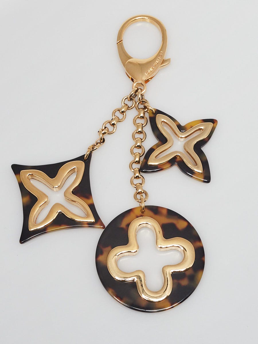Louis Vuitton Tortoise Shell Resin Insolence Key Holder and Bag Charm ...