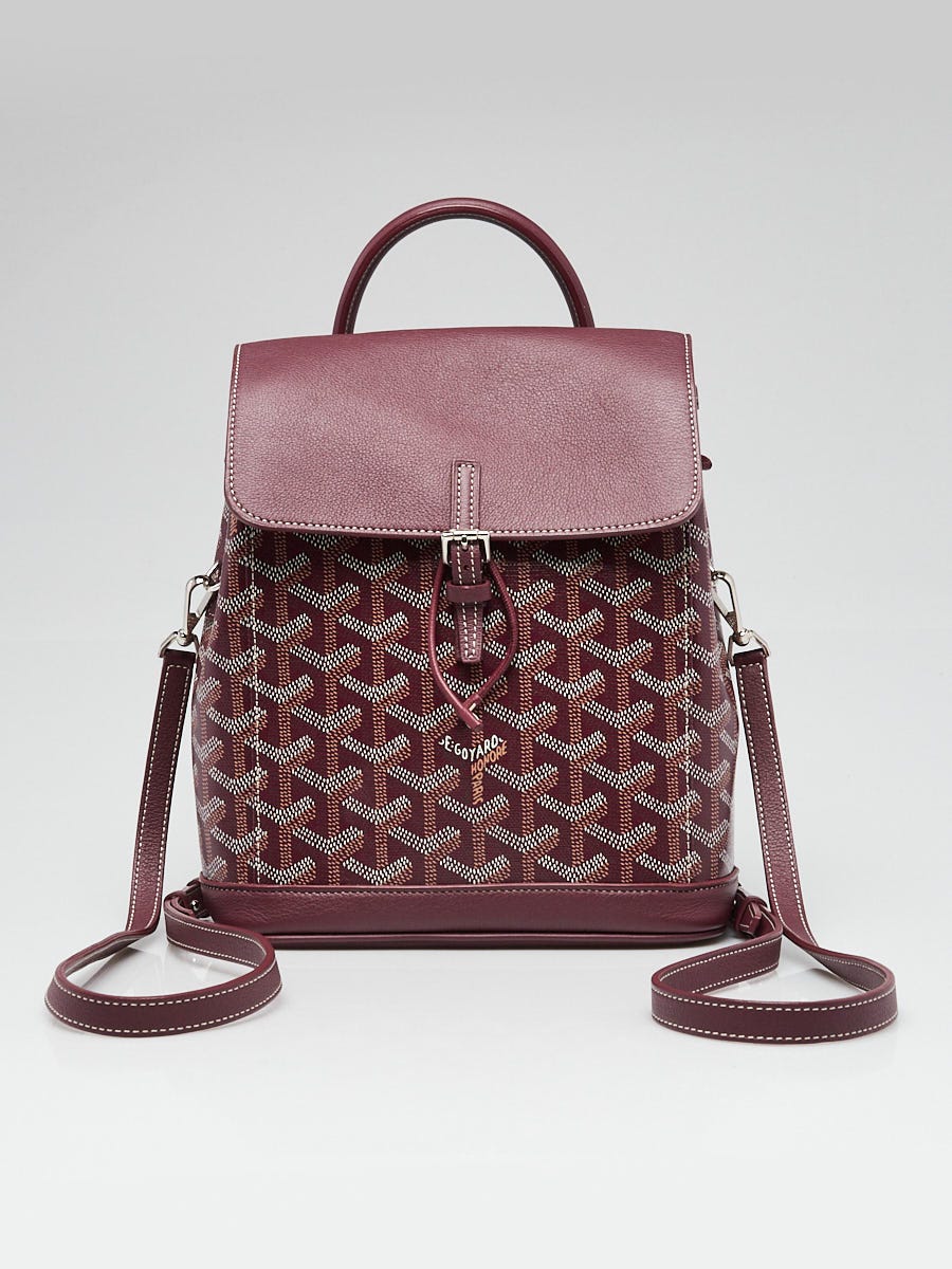 Goyard Bordeaux Chevron Print Coated Canvas Alpin Mini Backpack Bag ...