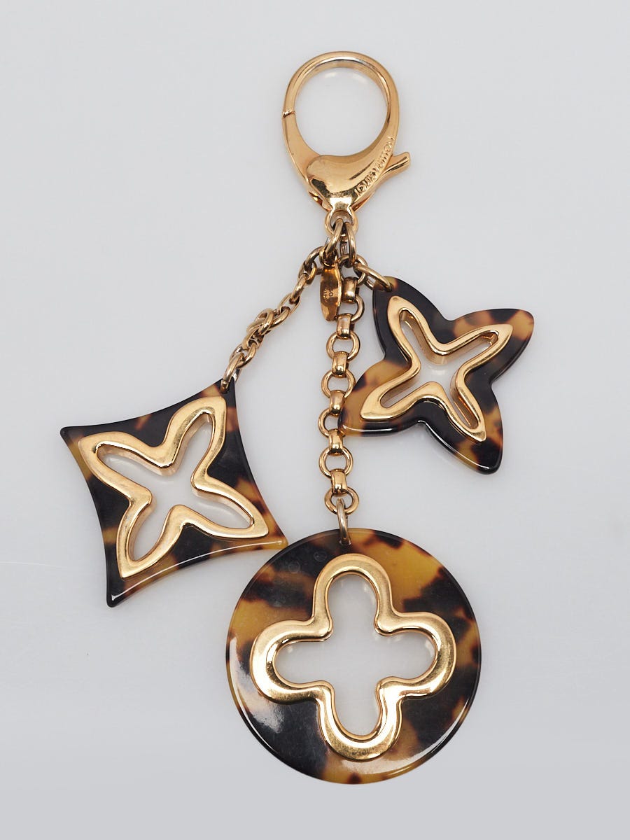 Louis Vuitton Tortoise Shell Resin Insolence Key Holder and Bag Charm ...