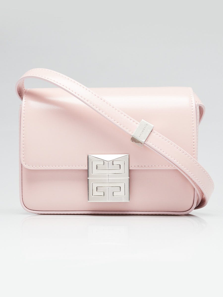 Givenchy Blush Pink Smooth Leather 4G Mini Crossbody Bag | Yoogi's Closet