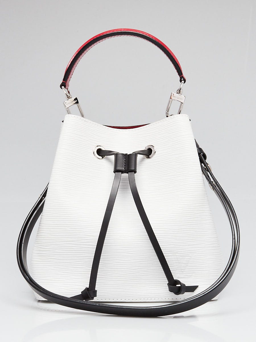 Louis Vuitton White/Black/Scarlet Epi Leather NeoNoe BB Bag Louis Vuitton White/Black/Scarlet Epi Leather NeoNoe BB Bag