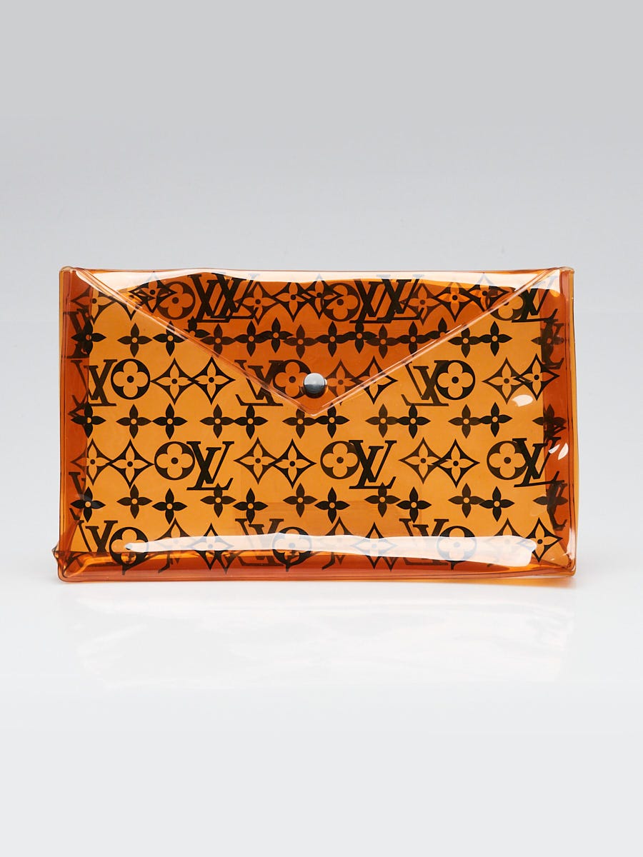 Louis Vuitton Orange Monogram PVC Envelope Pouch | Yoogi's Closet