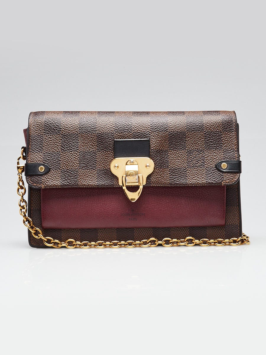 Louis Vuitton Bordeaux Damier Canvas Vavin Chain Wallet Bag | Yoogi's ...