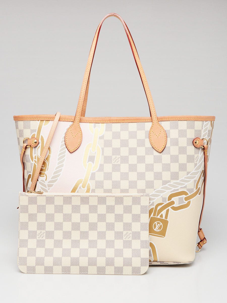 Louis Vuitton Damier Azur Canvas Nautical Neverfull MM NM Bag | Yoogi's ...