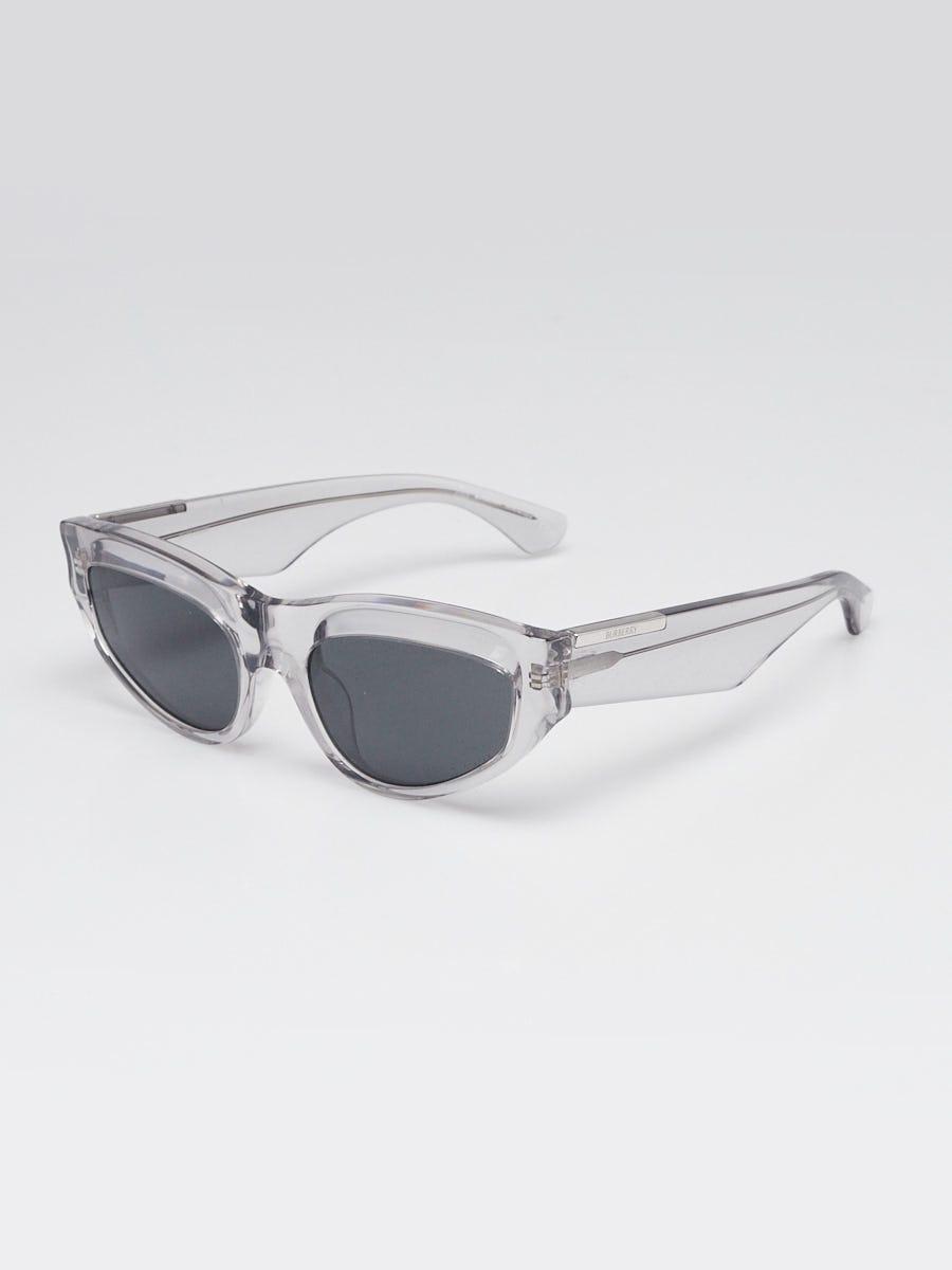 Burberry Clear Acetate Angular Oversized Sunglasses - B4425-U | Yoogi's ...