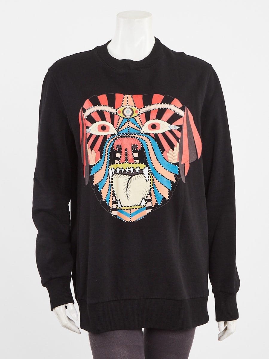 Givenchy Black/Multicolor Cotton Rottweiler Print Sweatshirt Size XS ...