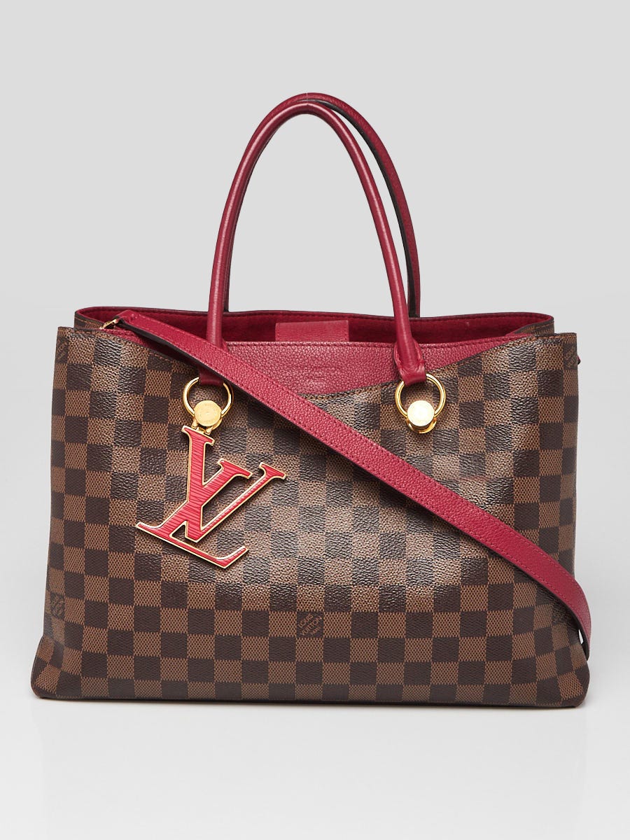 Louis Vuitton Lie De Vin Damier Canvas Riverside Tote Bag | Yoogi's Closet